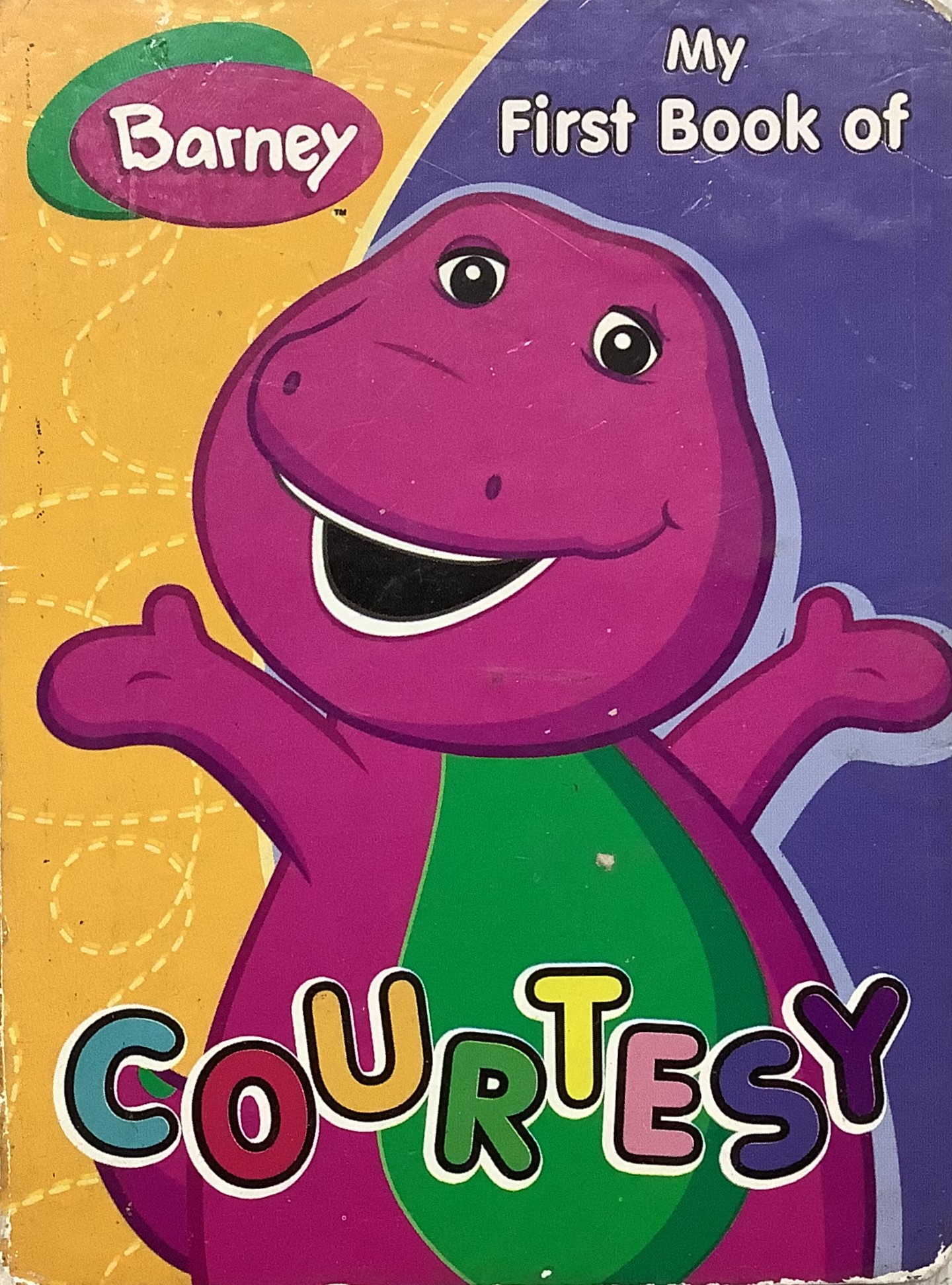 Barney - My First Book of Courtesy - CHUNKY BOOK (Preloved) - Buki Huki