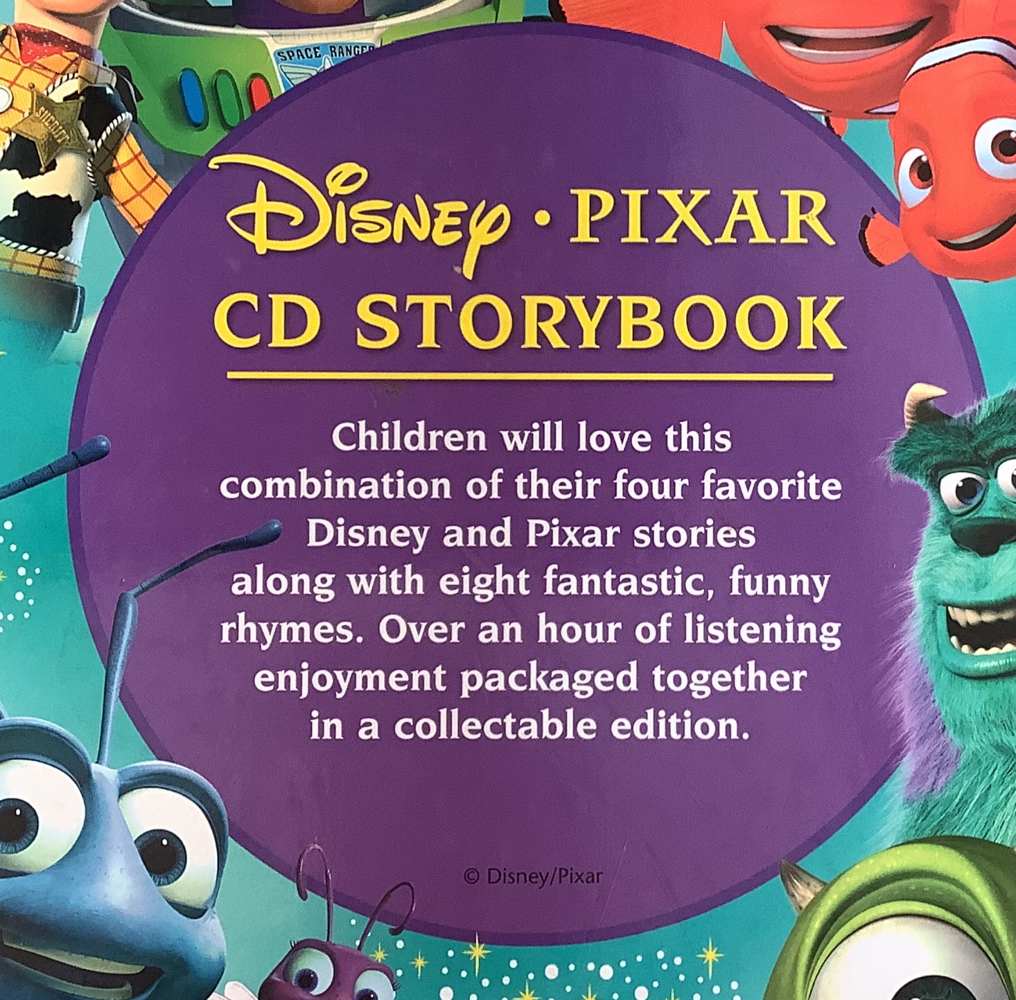 Disney Pixar CD Storybook (Toystory Nemo A bug's Life Monsters ...